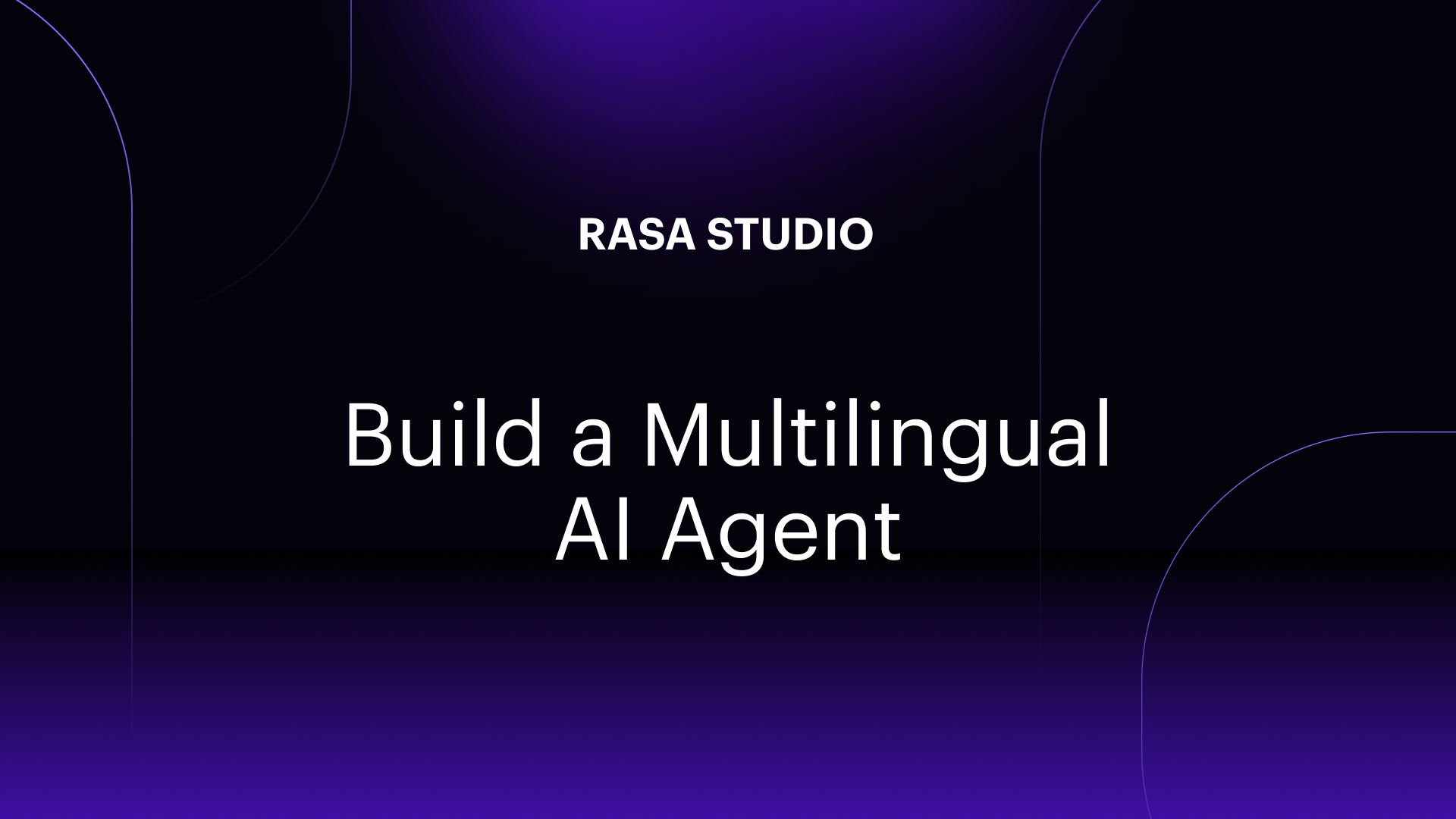 Studio Tutorial | Rasa
